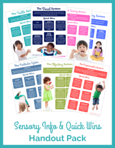 Sensory Processing Resources Handout Pack - Your Therapy Source