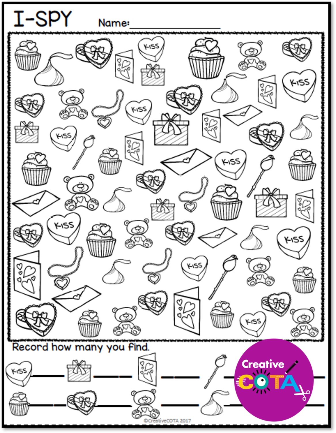 Valentine PDF Packet - Your Therapy Source