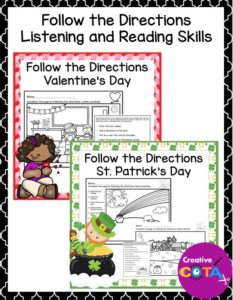 Valentine's Day and St. Patrick's Day Follow the Directions - Your ...