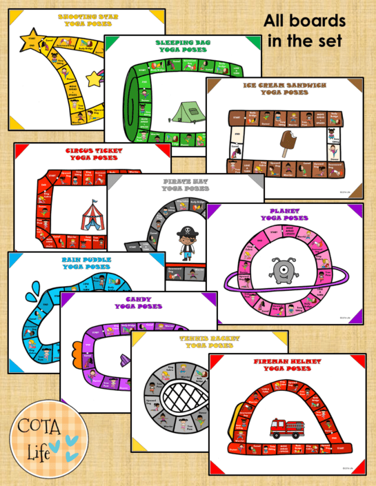Yoga Board Game Packet - Your Therapy Source
