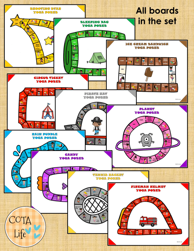 Yoga Board Game Packet - Your Therapy Source