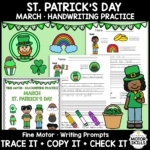 Spring Handwriting Bundle - TRACE COPY CHECK - Your Therapy Source