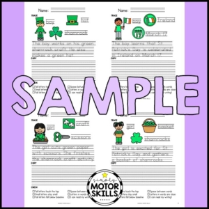 Spring Handwriting Bundle - TRACE COPY CHECK - Your Therapy Source