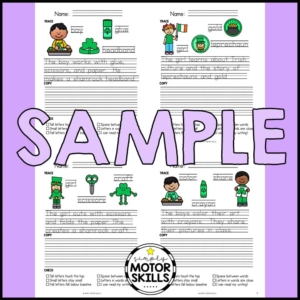 Spring Handwriting Bundle - TRACE COPY CHECK - Your Therapy Source