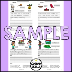 Spring Handwriting Bundle - TRACE COPY CHECK - Your Therapy Source