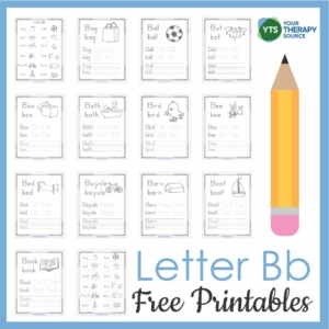 Letter B Printables - FREE Packet - Your Therapy Source