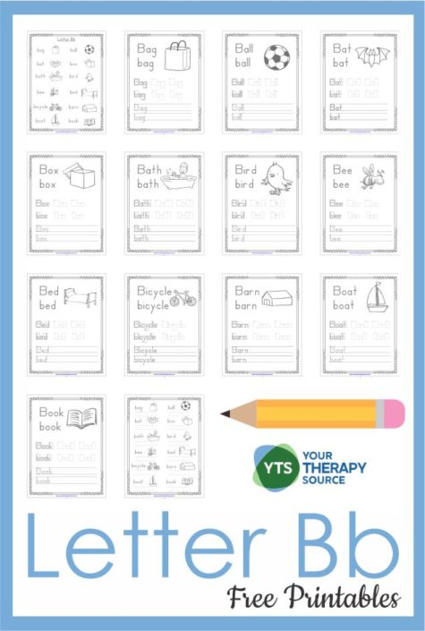 Letter B Printables - FREE Packet - Your Therapy Source