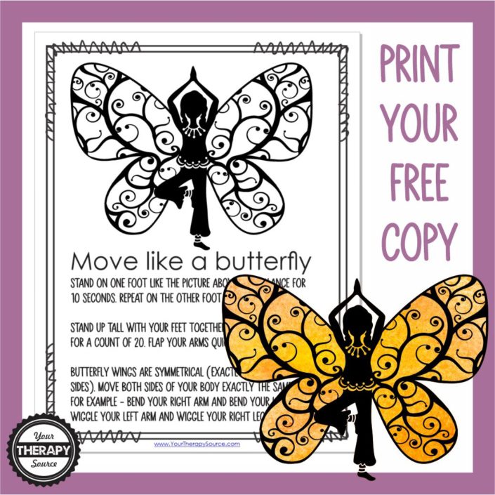 Butterfly Gross Motor Activities for Preschoolers and Up - Your Therapy ...