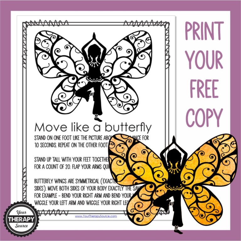 Butterfly Gross Motor Activities for Preschoolers and Up - Your Therapy ...