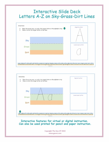 Letter Sizing Slide Deck - Your Therapy Source