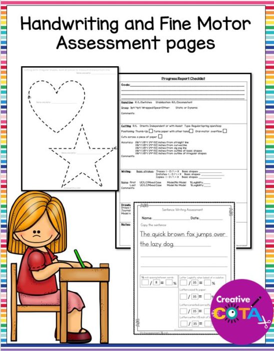 Handwriting and Fine Motor Assessment - Your Therapy Source