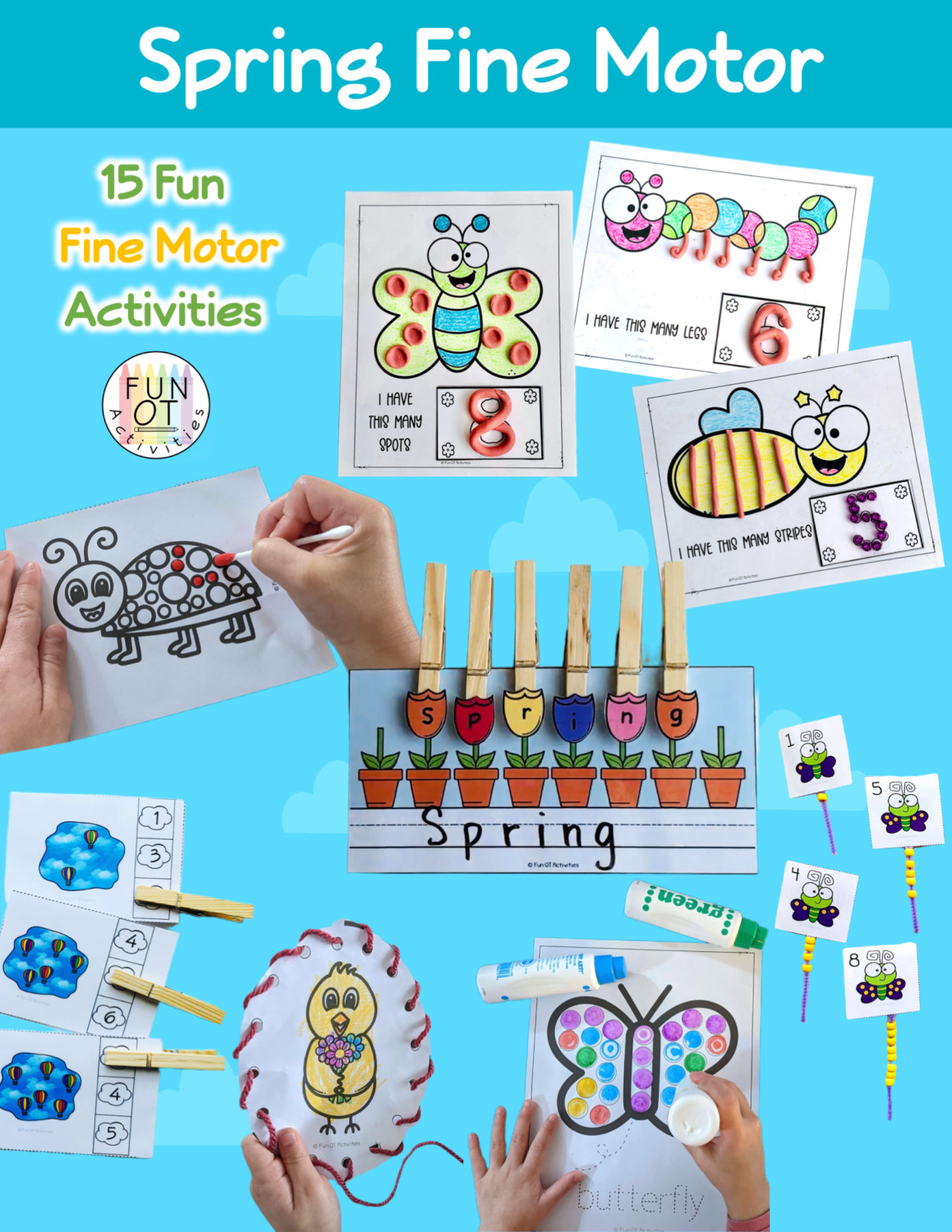 Spring Themed Fine Motor Activity Packet - Your Therapy Source