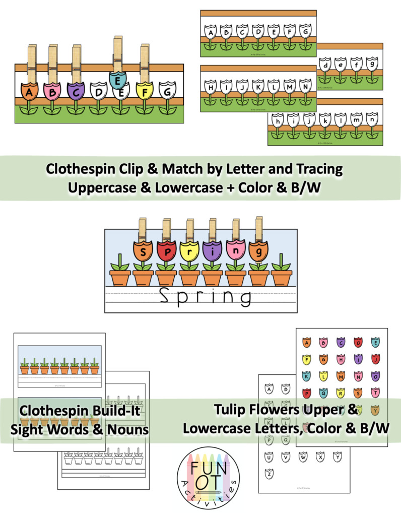 Spring Themed Fine Motor Activity Packet - Your Therapy Source