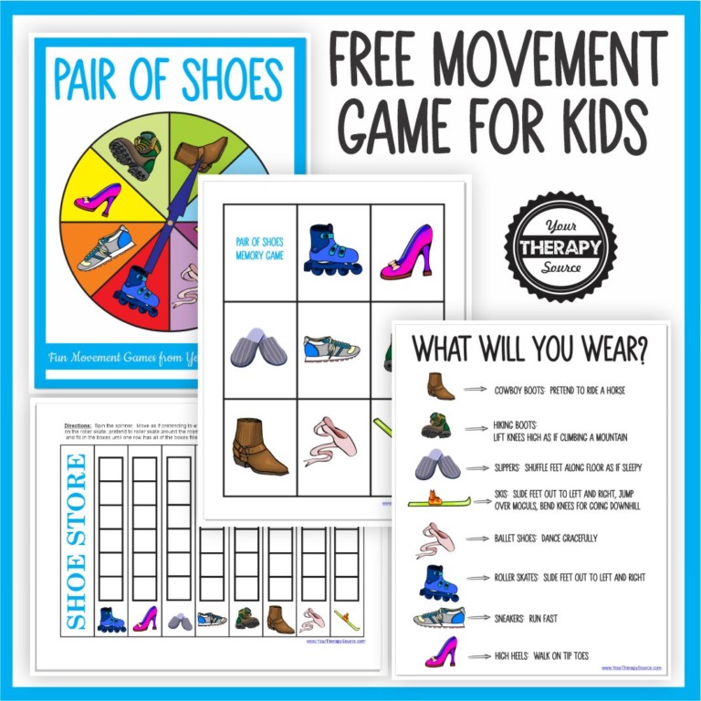 Movement Game for Kids - FREE PDF - Your Therapy Source
