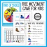 Movement Game for Kids - FREE PDF - Your Therapy Source