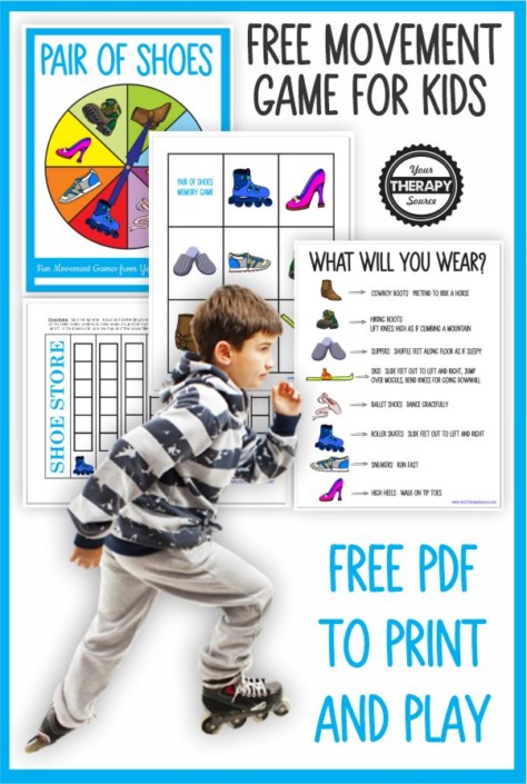 Movement Game for Kids - FREE PDF - Your Therapy Source