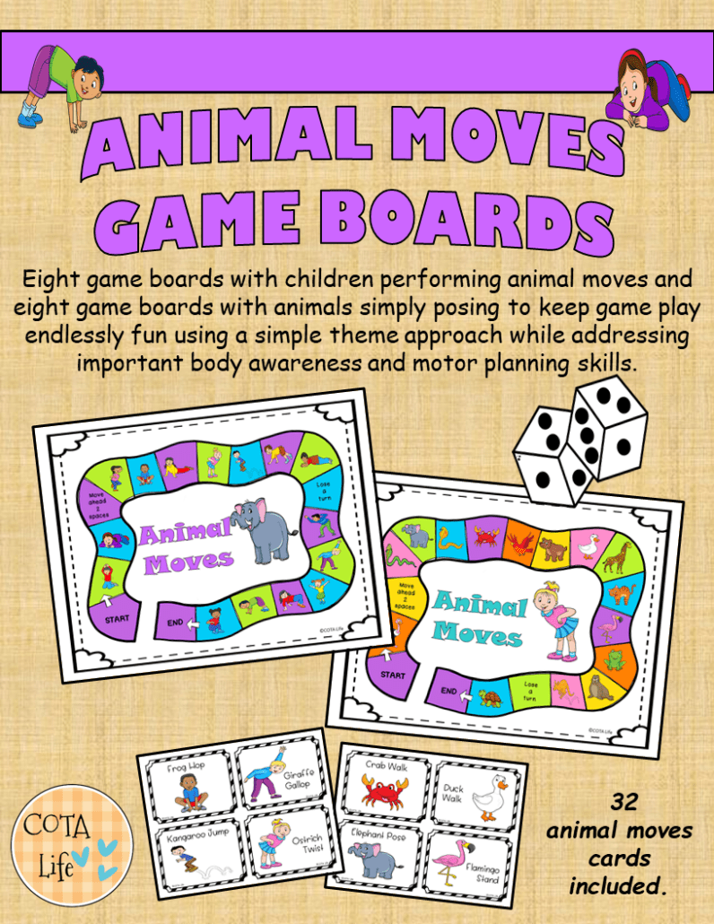 Animal Board Game Packet - Your Therapy Source