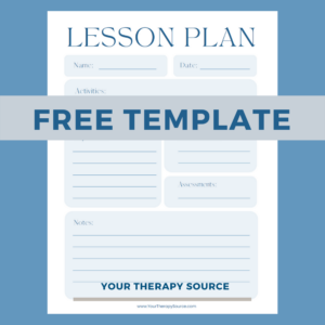 Lesson Plans for Special Education - Your Therapy Source