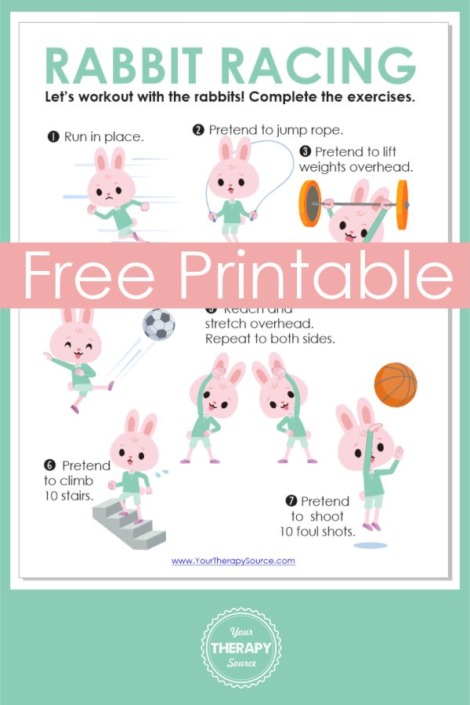 Free Rabbit Printables - Your Therapy Source