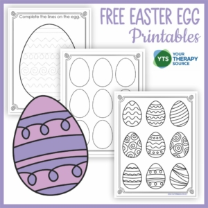 Easter Eggs Free Printables - Your Therapy Source