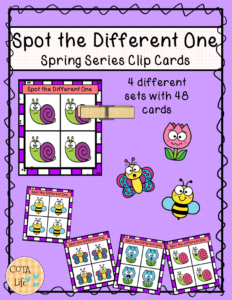 Spot the Difference Spring Series - Your Therapy Source