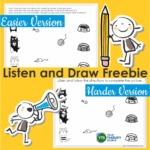 Listen and Draw Activity PDF Freebie - Your Therapy Source