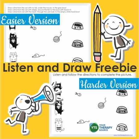 Listen and Draw Activity PDF Freebie - Your Therapy Source
