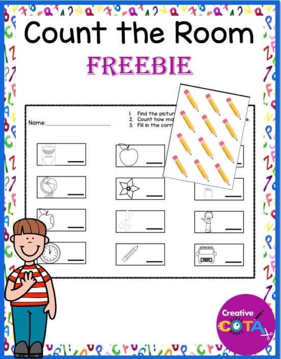 School Number Hunt Counting Activity - Your Therapy Source