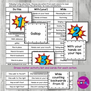 Follow the Directions Gross Motor Skills - Your Therapy Source