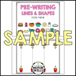 Food Prewriting Worksheets - Your Therapy Source