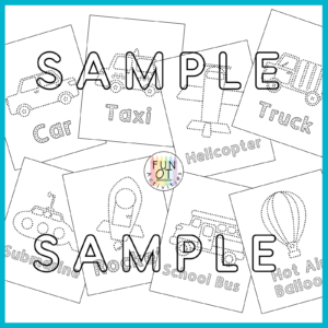 Transportation Fine Motor Push Pin Art - Your Therapy Source