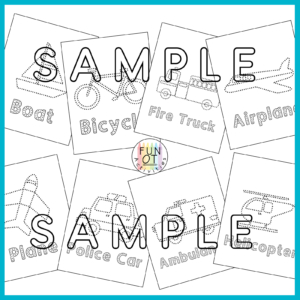 Transportation Fine Motor Push Pin Art - Your Therapy Source