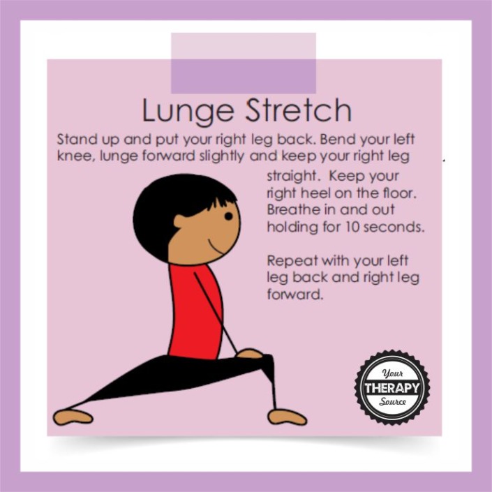 Kids Exercise List for the Classroom or Home - Your Therapy Source