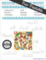 Beach Worksheets Free Printables - Your Therapy Source