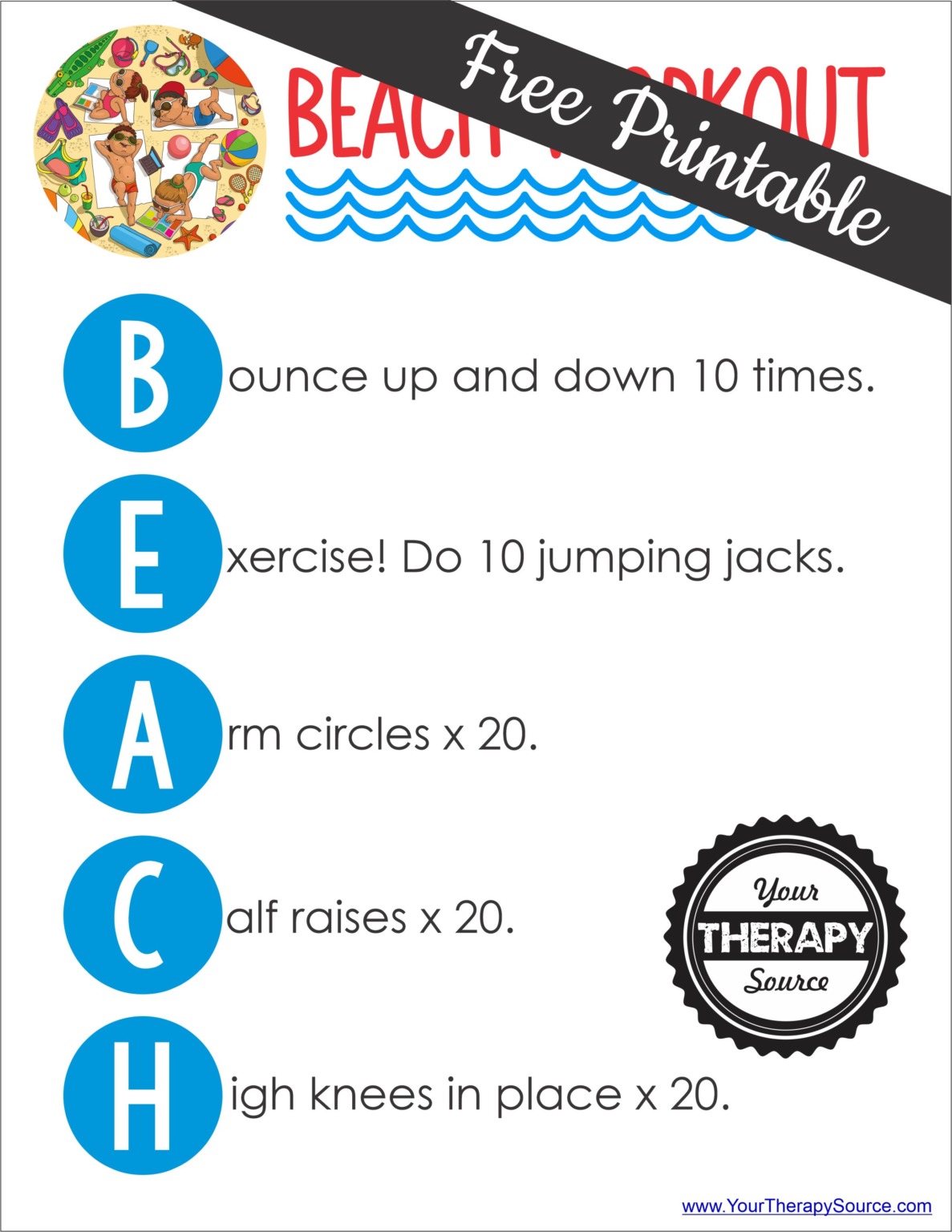 Beach Worksheets Free Printables - Your Therapy Source