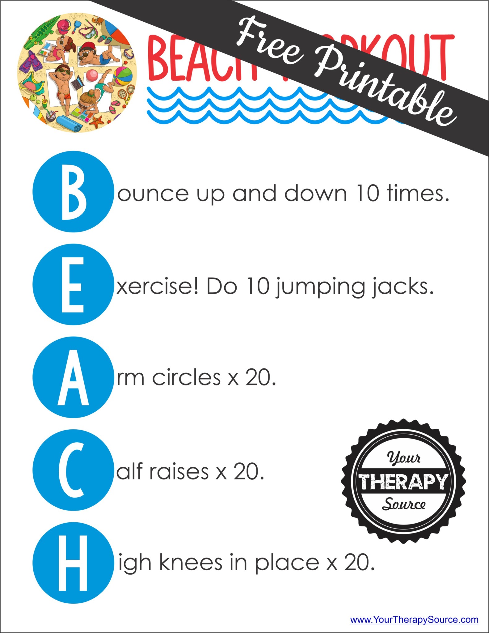 Beach Worksheets Free Printables - Your Therapy Source