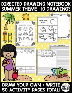 Summer Directed Drawing Notebook - Your Therapy Source