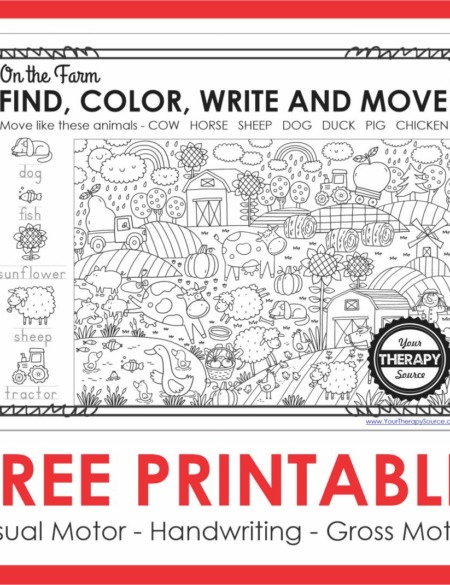 Farm Printable - Your Therapy Source