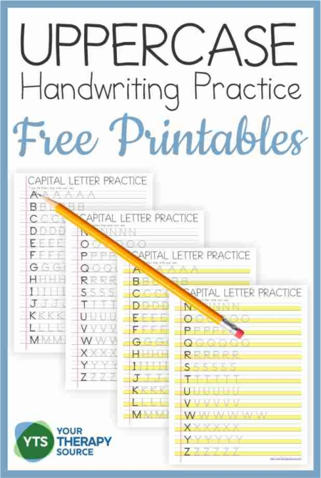 Capital Letter Tracing Worksheets PDF - FREE - Your Therapy Source