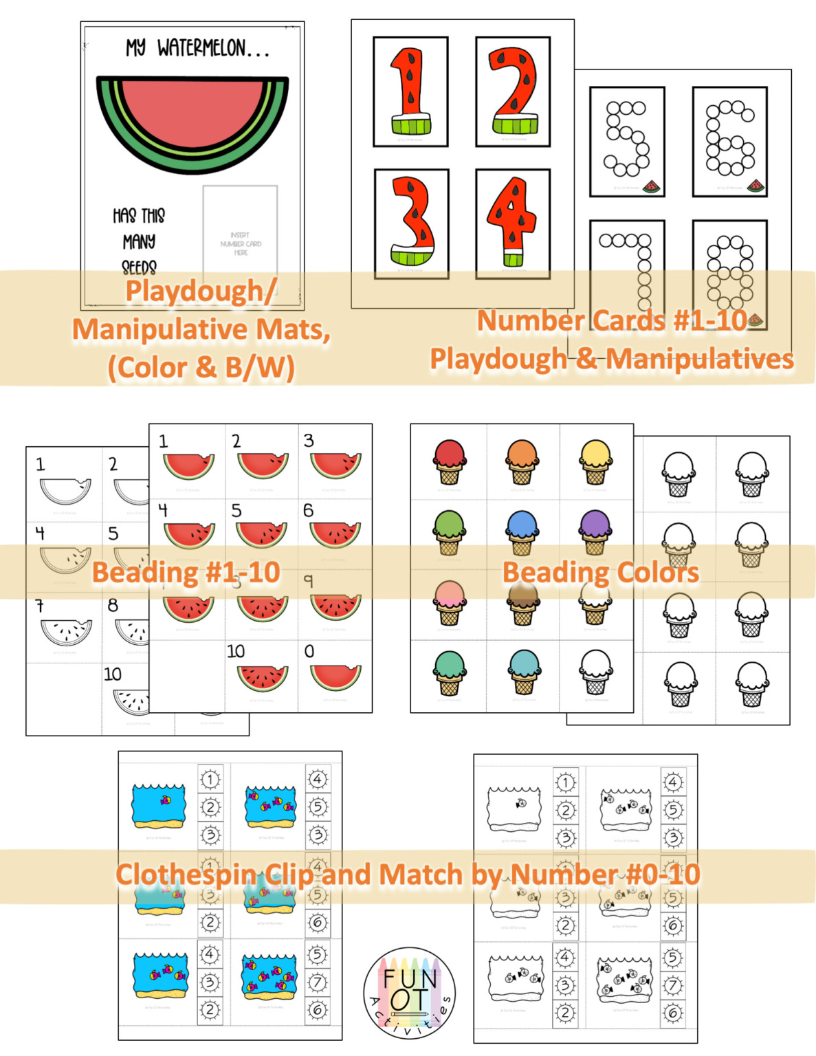 Summer Themed Fine Motor Skill Building - Your Therapy Source