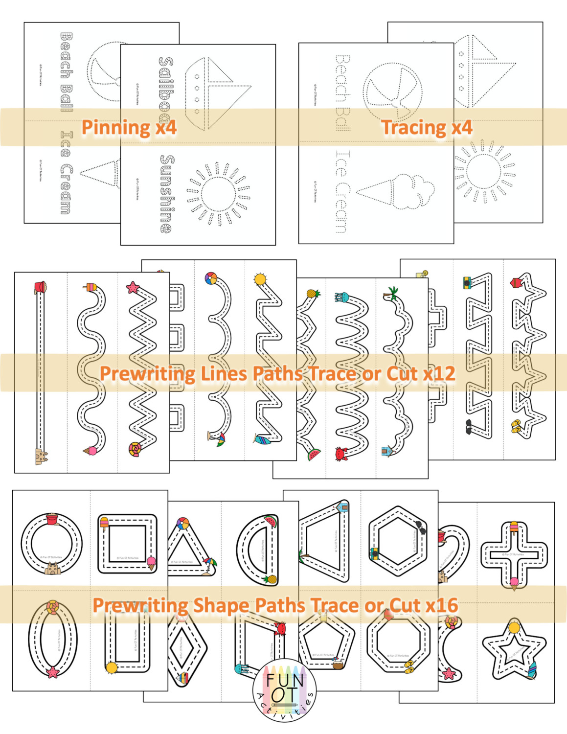 Summer Themed Fine Motor Skill Building - Your Therapy Source