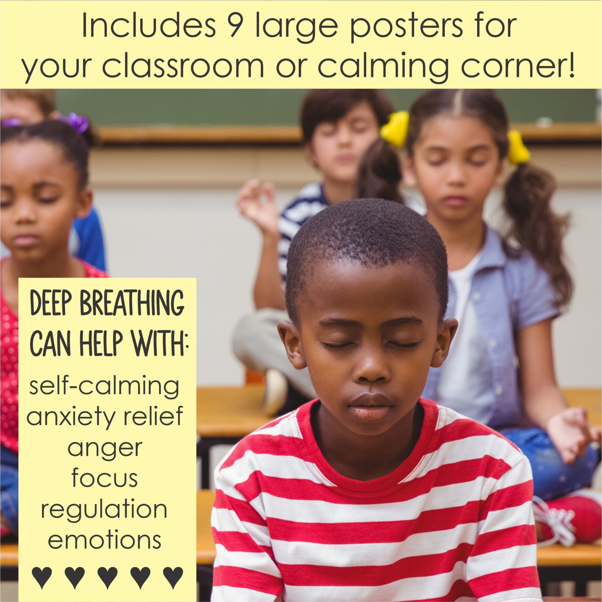 Breathing Tools for Kids Posters - Your Therapy Source