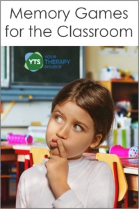 MEMORY GAMES FOR THE CLASSROOM - Your Therapy Source