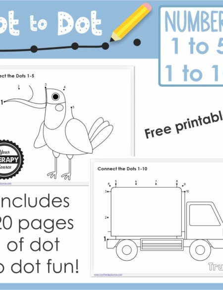 Preschool Dot to Dot Printables - Your Therapy Source