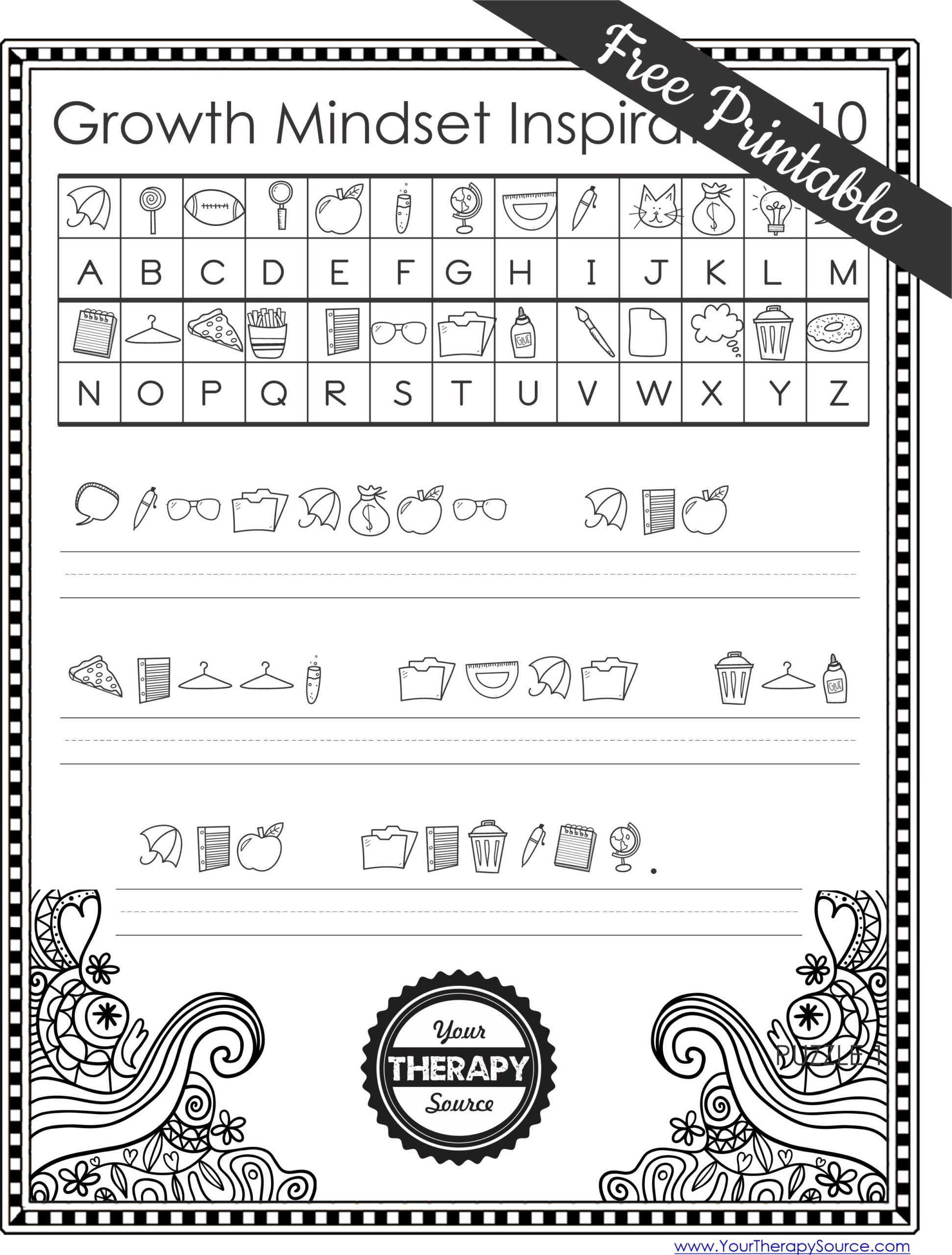 CLASSROOM POSITIVE GROWTH MINDSET QUOTES - Your Therapy Source