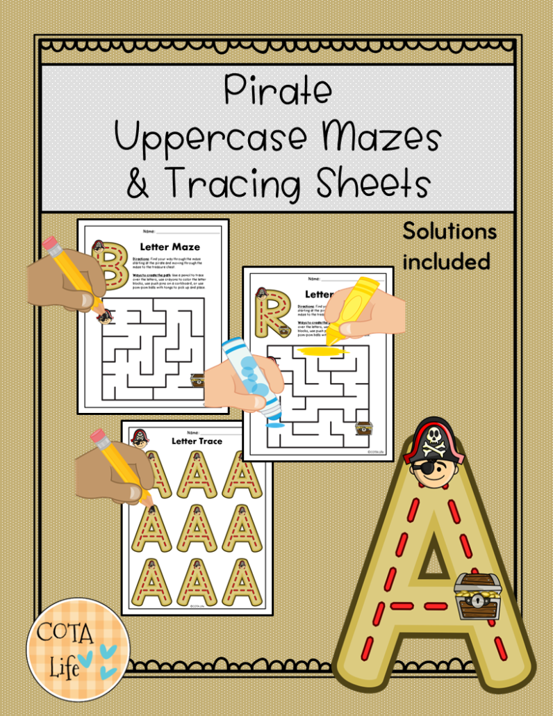 Pirate Worksheets - Your Therapy Source