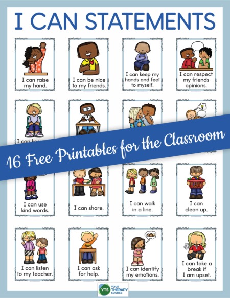 I Can Statements PDF - Free - Your Therapy Source