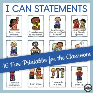 I Can Statements PDF - Free - Your Therapy Source