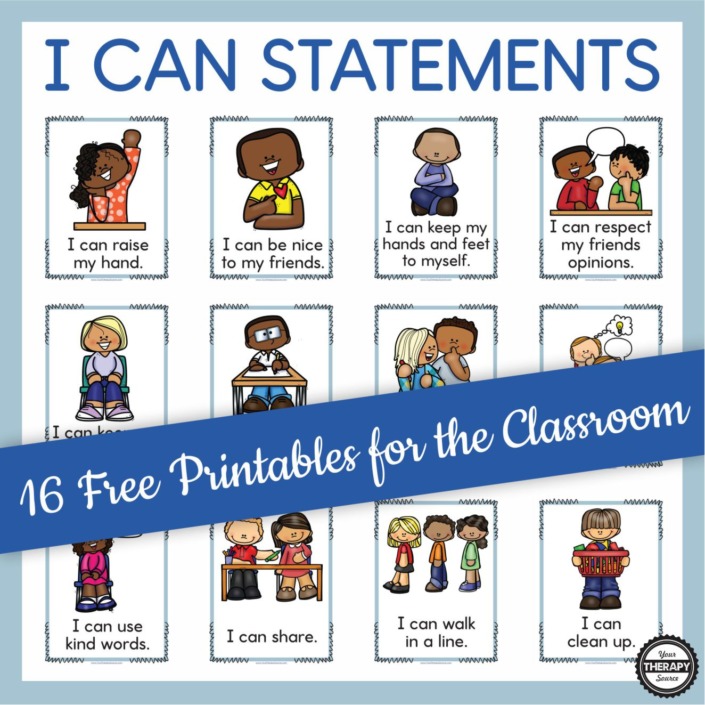 I Can Statements PDF - Free - Your Therapy Source