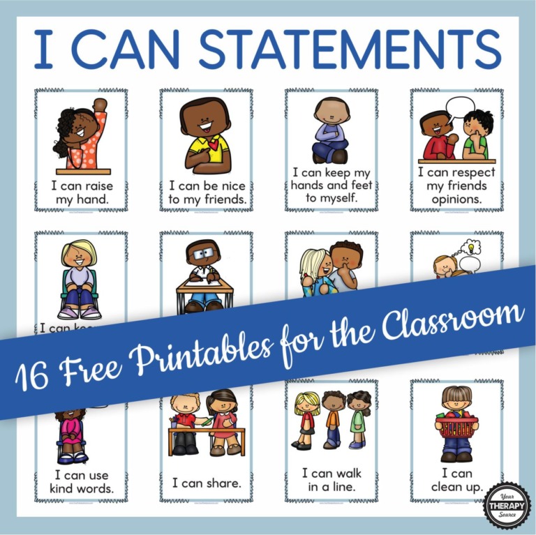 I Can Statements PDF - Free - Your Therapy Source